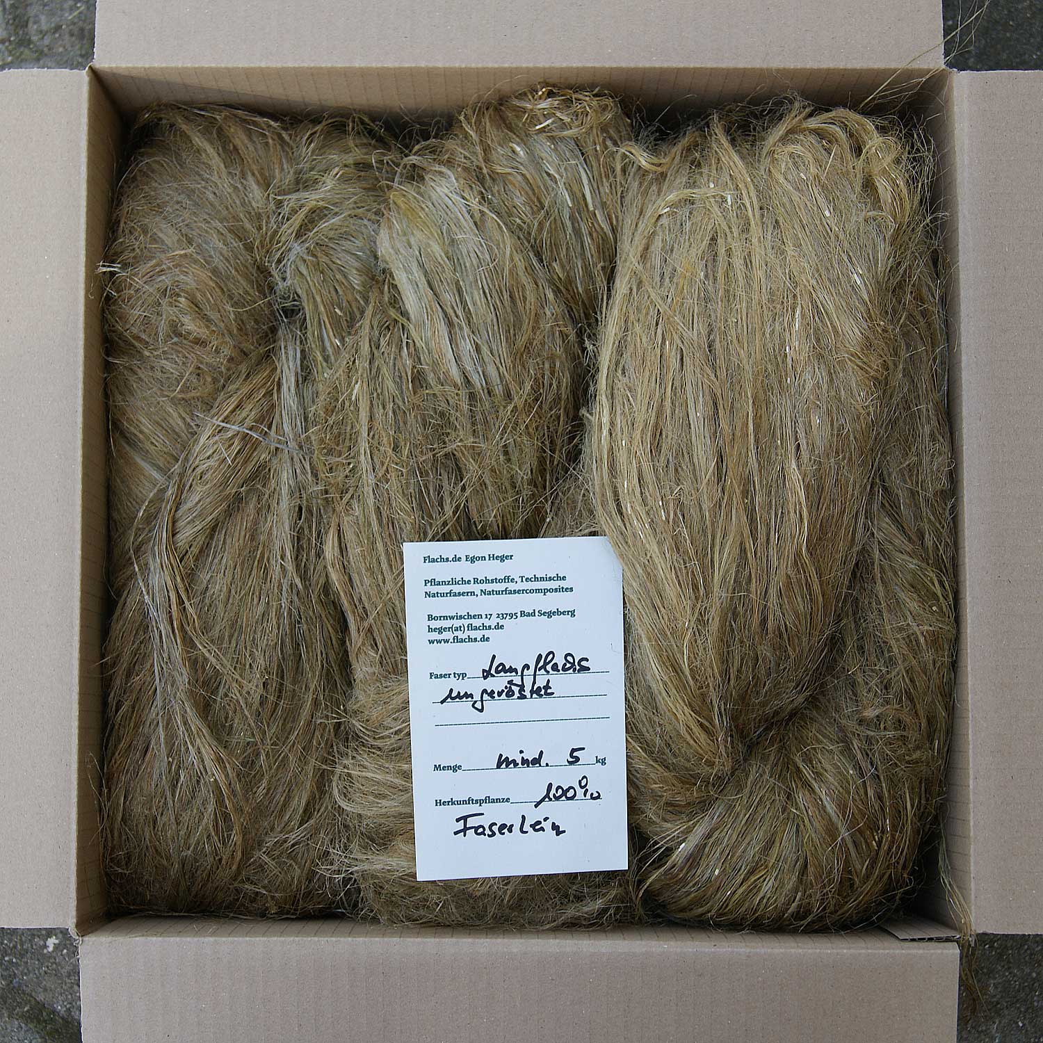 Flachs und Leinen | Flachsshop | Langflachs Handvolle ungeröstet 5 kg ...